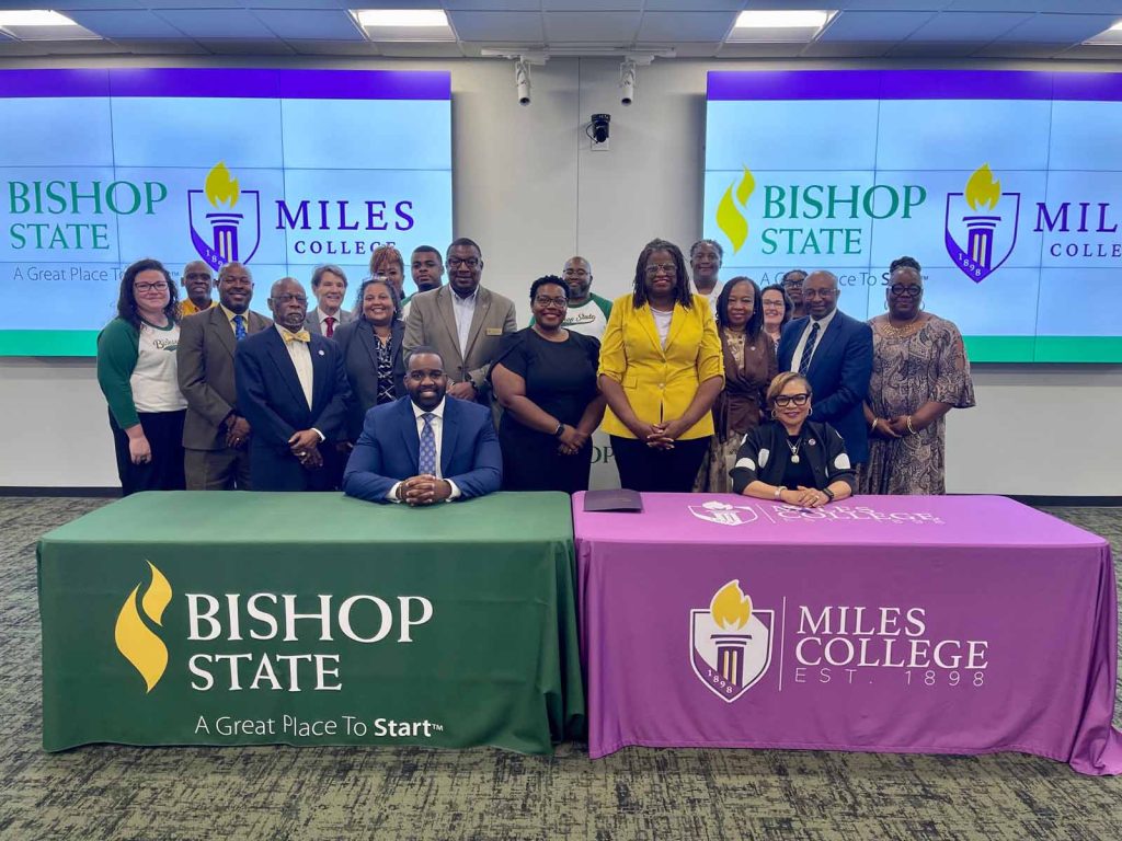 Bishop State, Miles College Partner