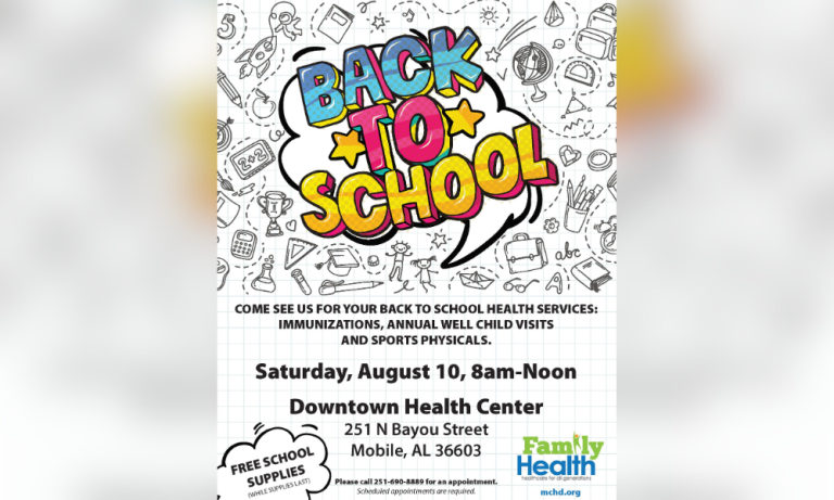 MCHD Family Health Planning Back-To-School Event August 10